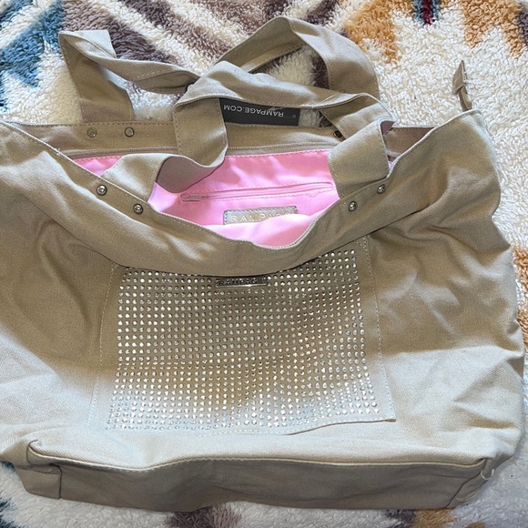 Rampage | Bags | Vintage Rampage Tote Mint Condition Never Used Khaki ...